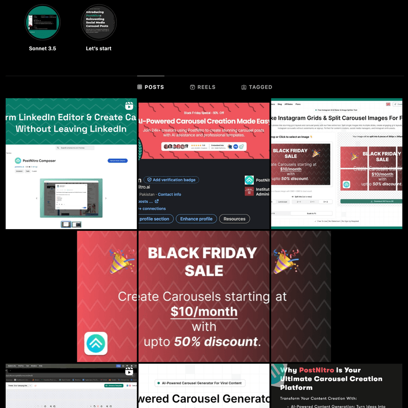 PostNitro: Free Instagram Grid Maker & Image Splitter Tool