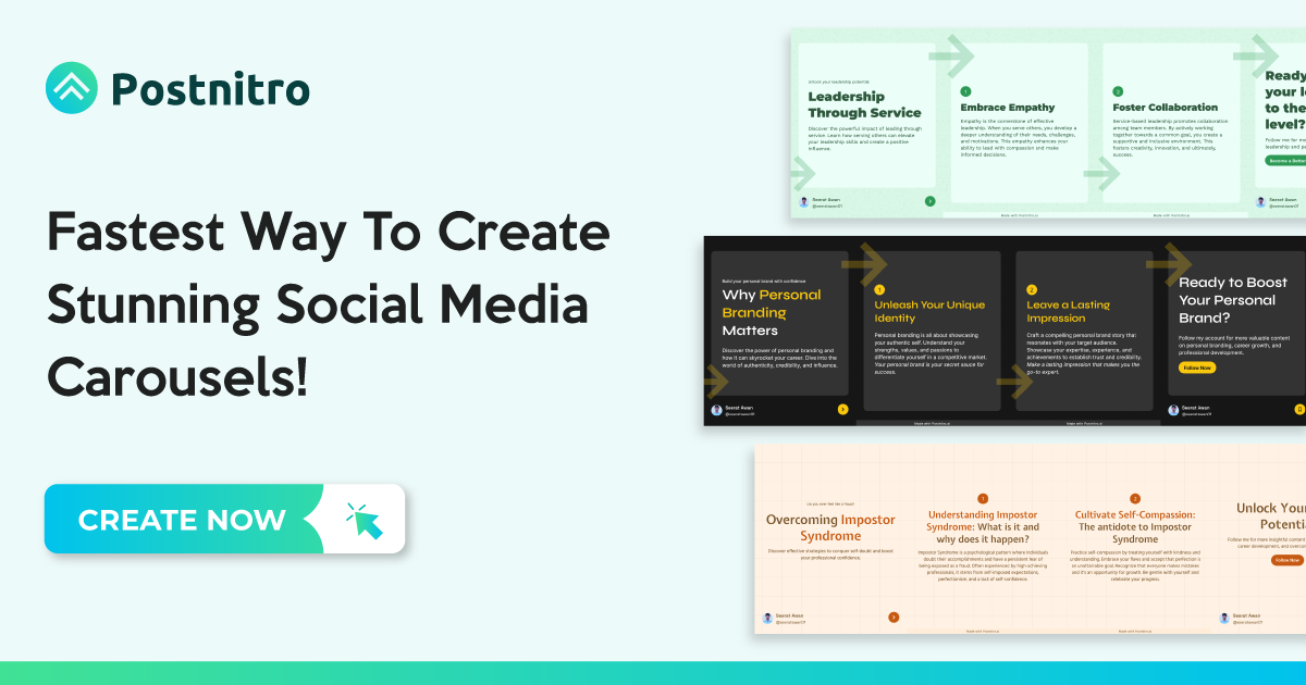 PostNitro: How to generate carousel content with AI